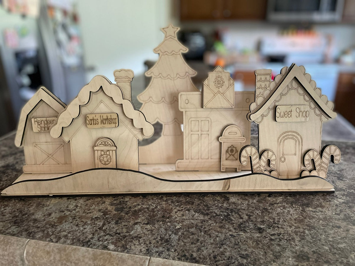 Layered Christmas Village Kit – The Color of Whimsy