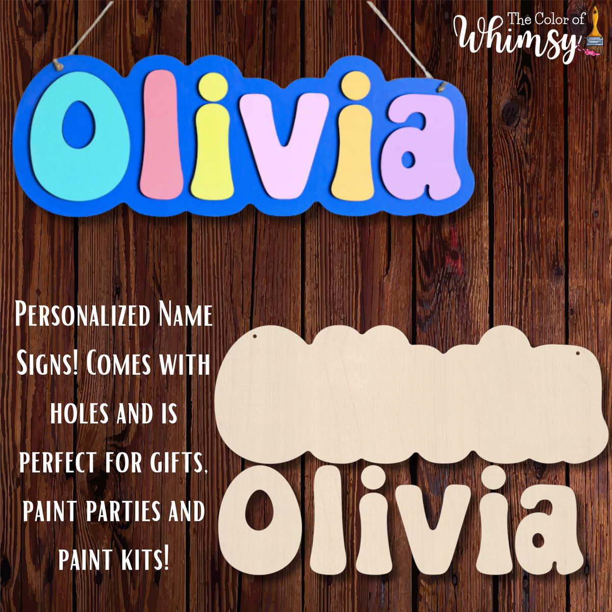 Personalized Name Sign Wood Blank for Door Hanger or Wreath and Sign ...
