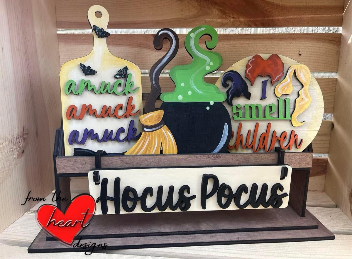 Hocus Pocus Wagon Addition Unfinished Wood Shape – The Color of Whimsy