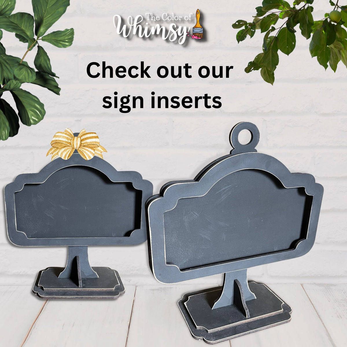 Summer Bug Sign Insert Unfinished Wood Shape – The Color of Whimsy