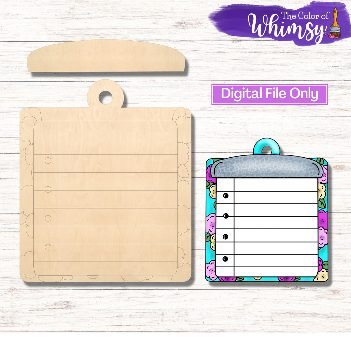 School Notebook Paper SVG Digital Cut File – The Color of Whimsy
