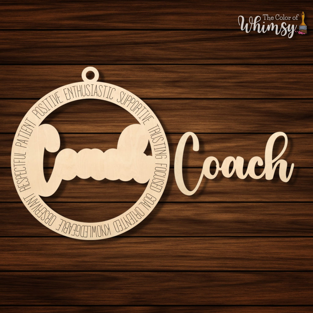 Coach Ornament Unfinished Wood Cut Out – The Color of Whimsy