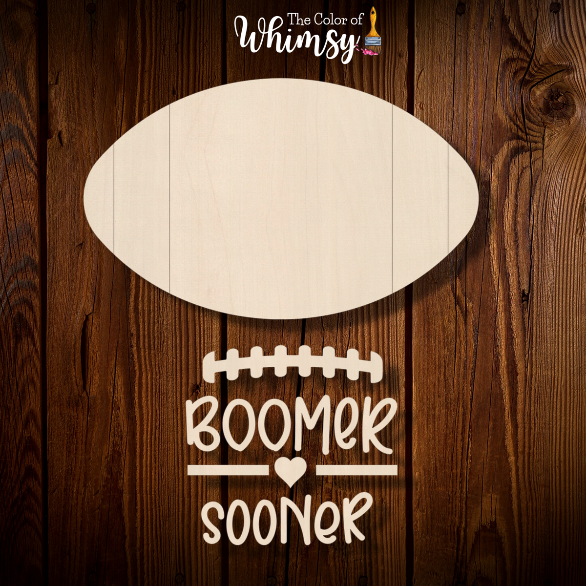 Boomer Sooner Set Door Hanger or Wall Decor – The Color of Whimsy