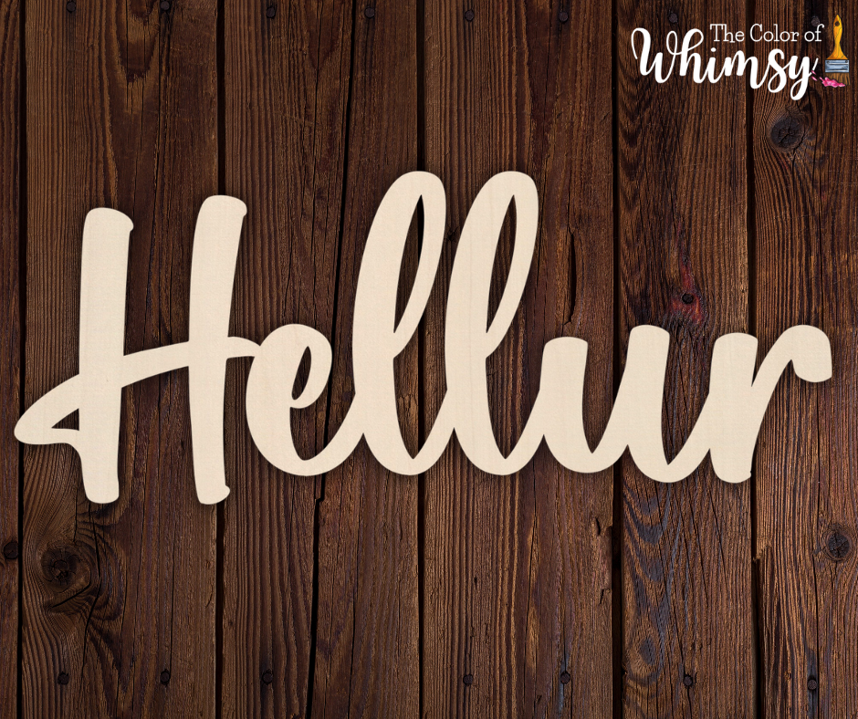 Hellur Unfinished Wood Letters – The Color of Whimsy