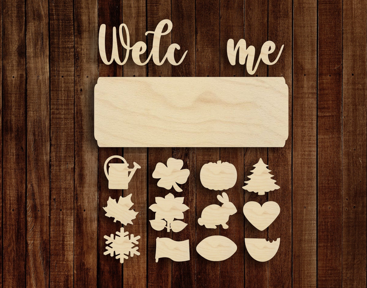 Welcome Sign with Attachments Kit – The Color of Whimsy