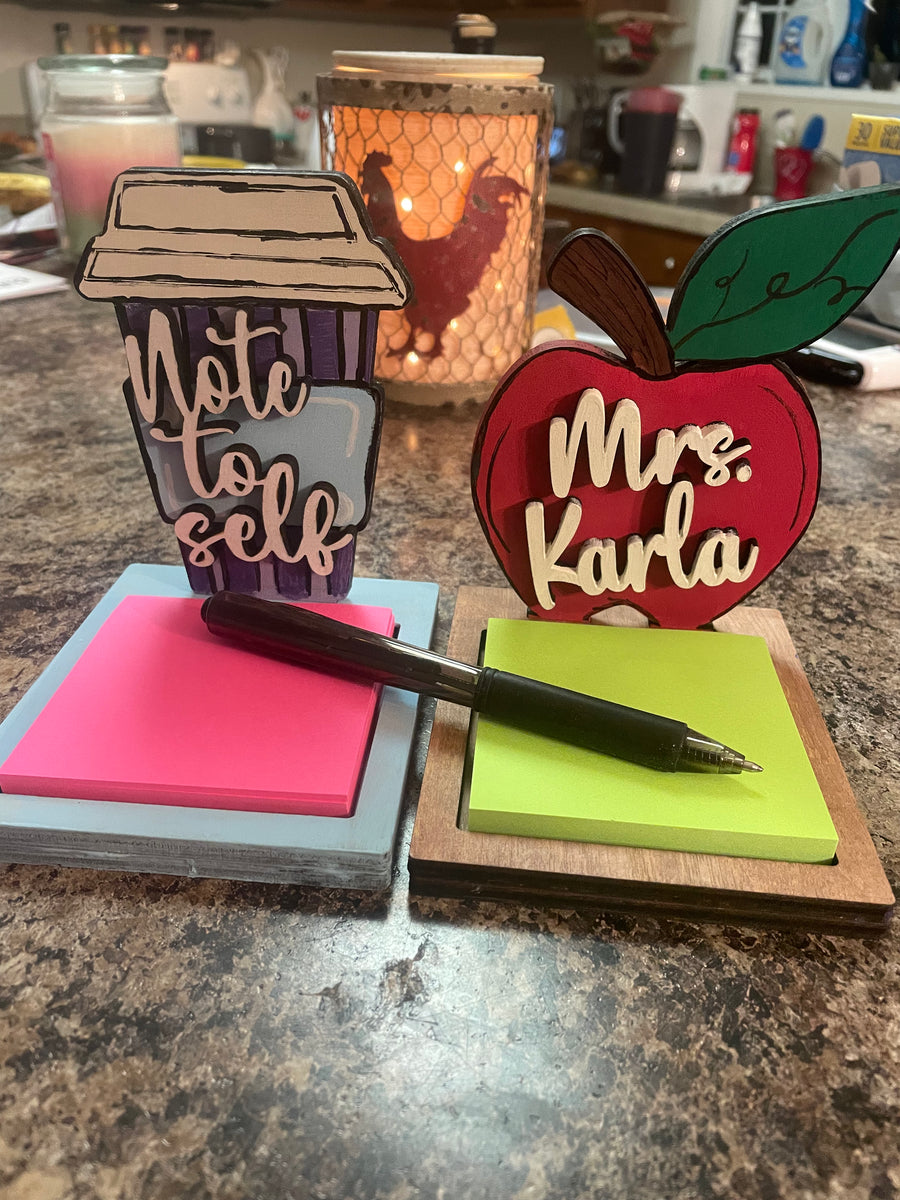 Post-It Note Holders (Option to Personalize) – The Color of Whimsy